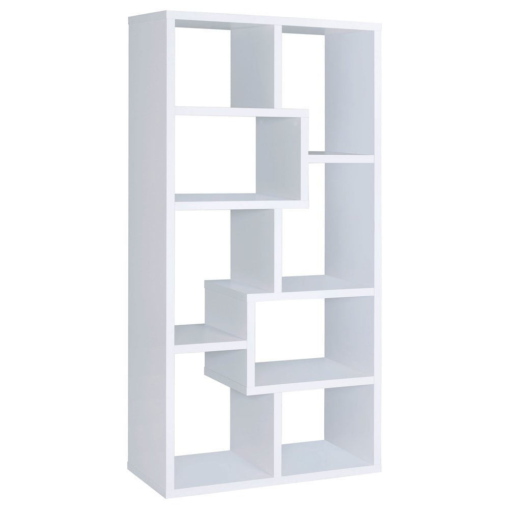 Plethoria Home 8-shelf Modern Geometric Bookcase - Walmart.com