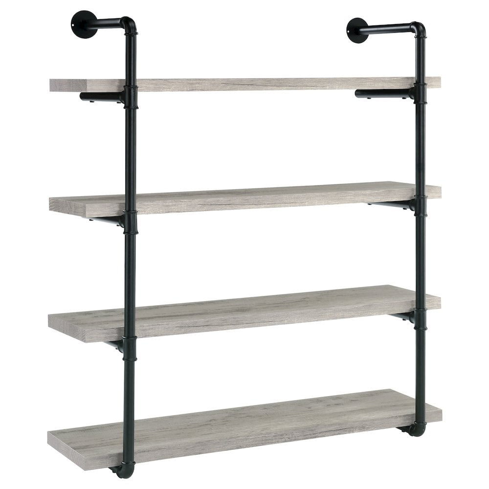 Plethoria Home Black Metal 40-inch Wall Shelf - Walmart.com