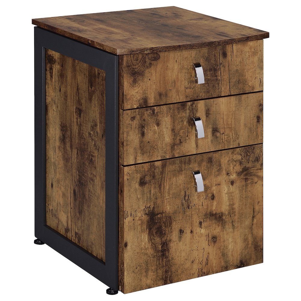 Plethoria Home Industrial Antique Nutmeg File Cabinet - Walmart.com