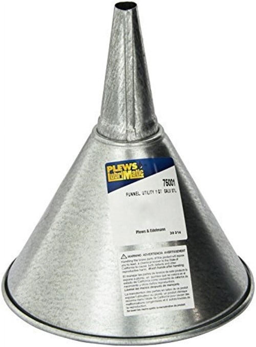 Plews 75-001 1QT GALVANIZED STEEL FUNNEL - Walmart.com