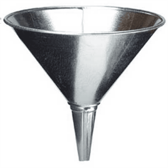 Plews Edelmann FUNNEL 8IN. DIA. 2 QUART GALV. STEEL BANDED TOP ...