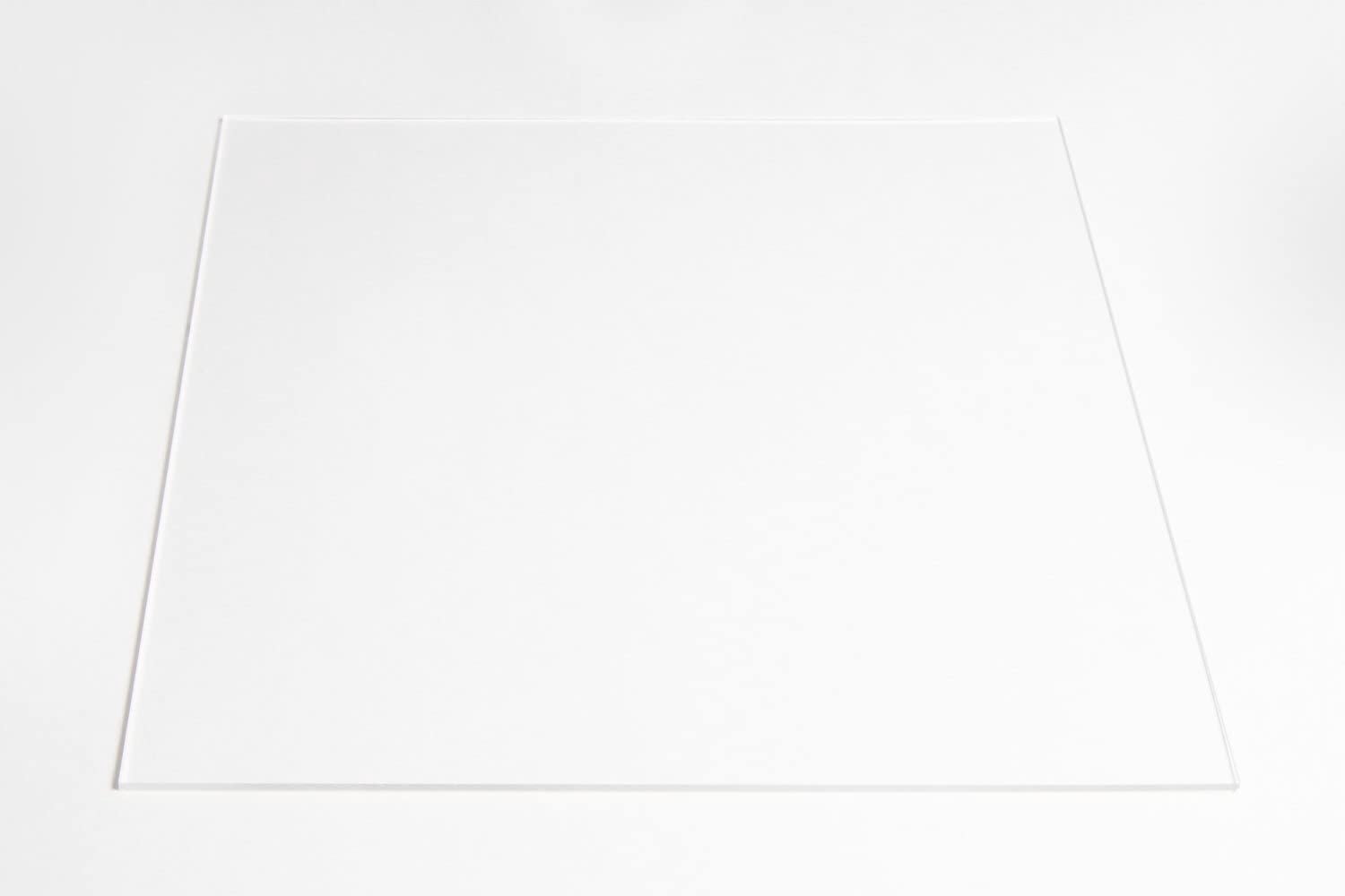 Plexiglass 12 x 12 Clear Acrylic Sheet - 1/8 th (.125) inch Thick ...
