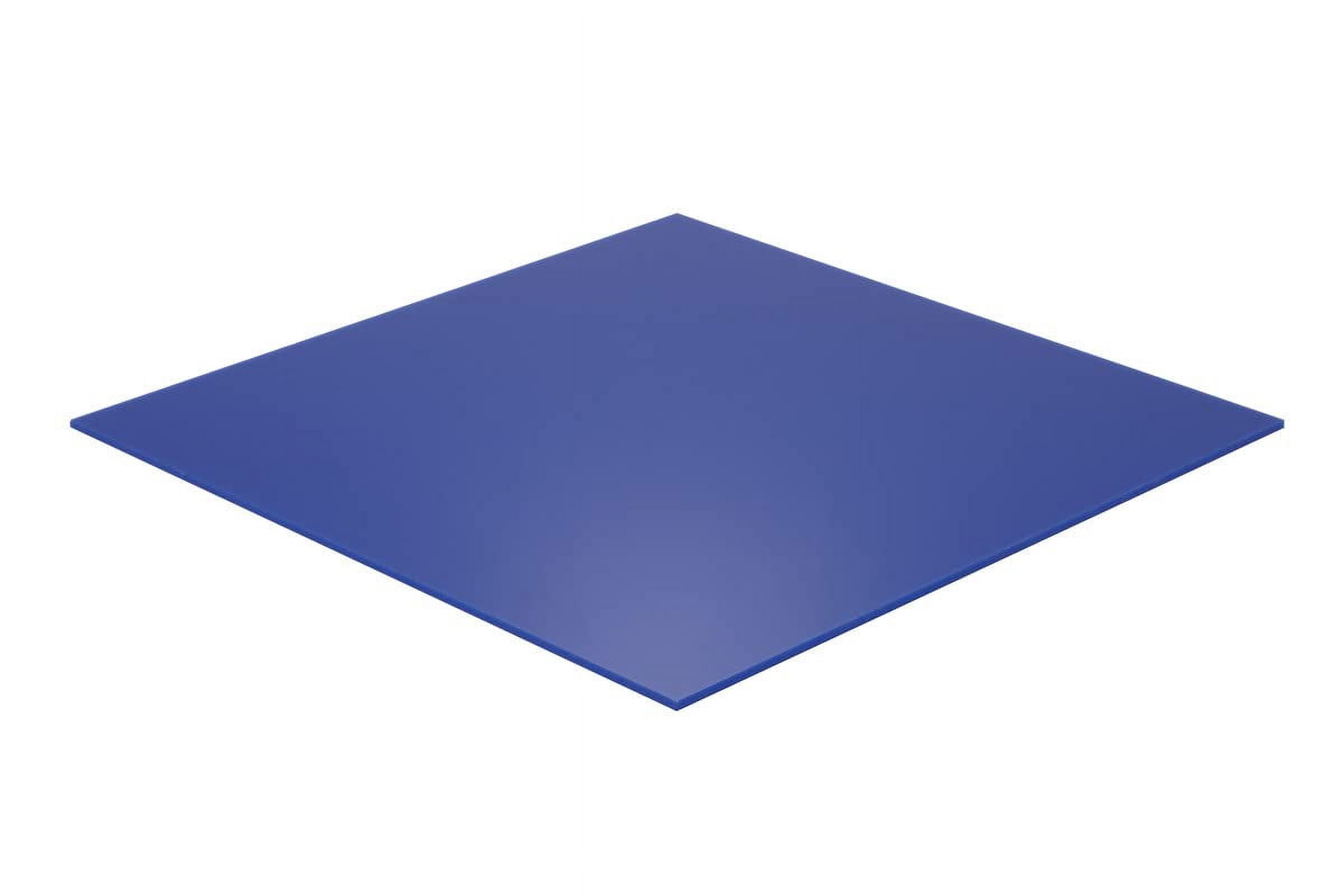 Plexiglass Sheet - Glossy Blue - 2% Translucent-1/8 Inch Thick - 12 X ...
