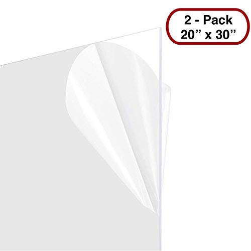 Plexiglass Sheets for Replacement Picture Frame Glass - 1/16 Inch Thick ...