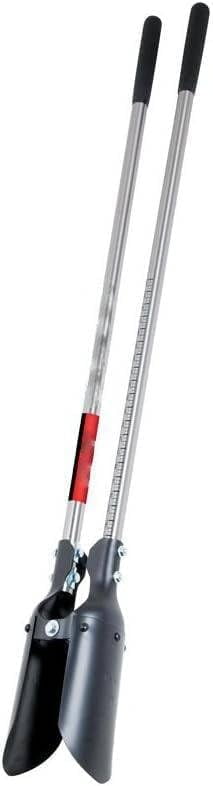 Plexon 48-Inch Lightweight Stainless Steel Post Hole Digger with Alloy ...