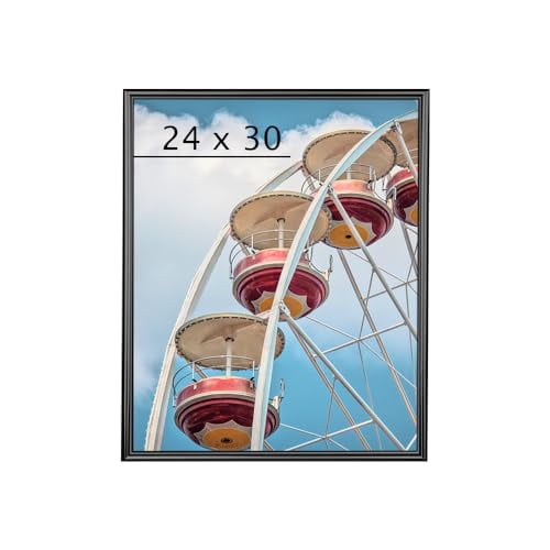 Plexon Black Plastic Poster Frame - 24 x 30 Inches - Sleek and ...