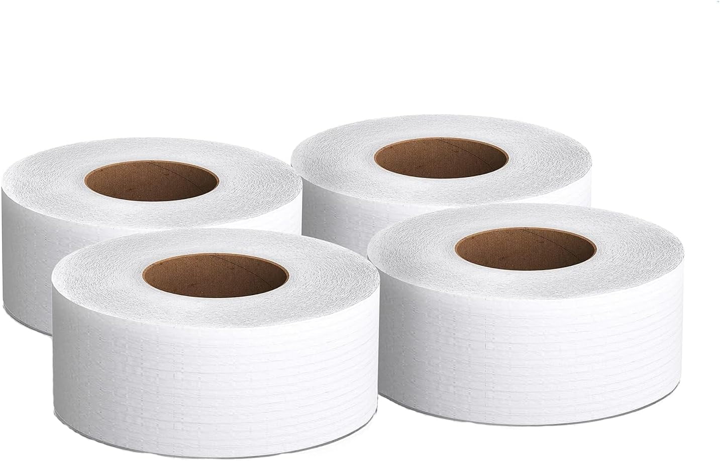 Plexon Jumbo Roll Bulk Toilet Paper, 2-Ply, 3.25" Core, White, Non-perforated, 3.55" x 1,000 ft ...