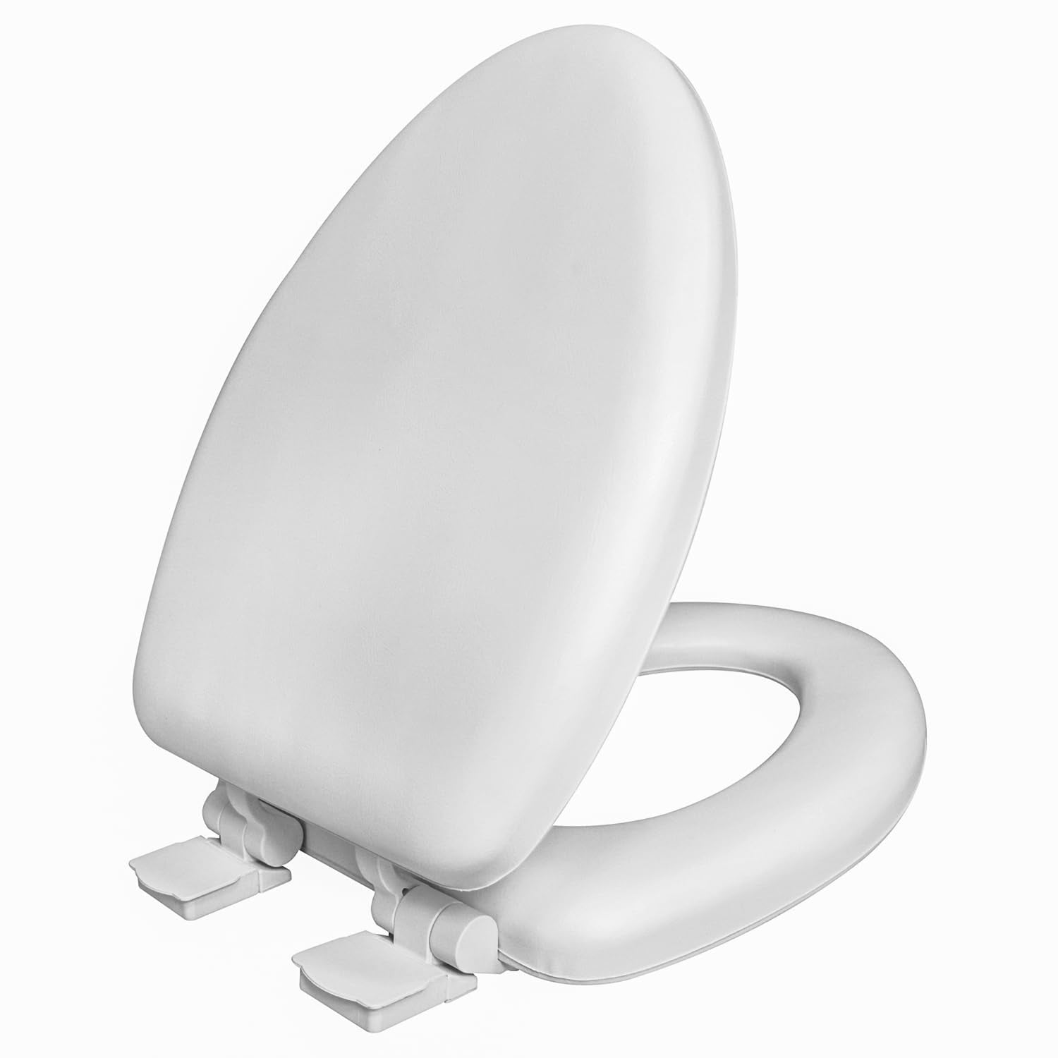 Plexon Soft Cushioned Toilet Seat, Elongated White, Slow-Close Lid ...