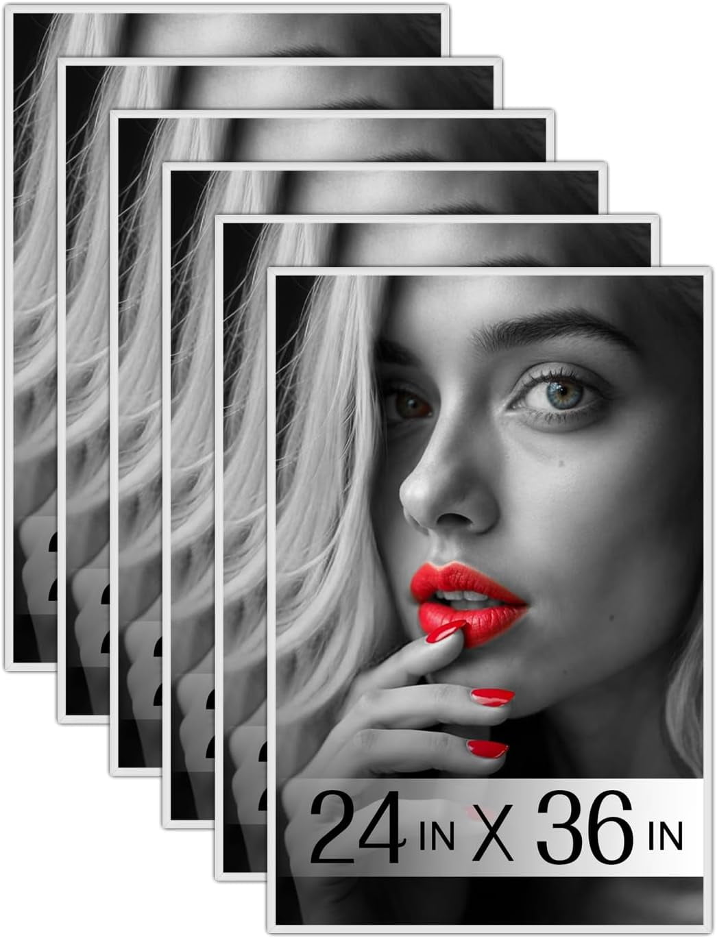 Plexon Stylish Poster Frame, 24'' x 36'', White, 6/Pack - Walmart.com
