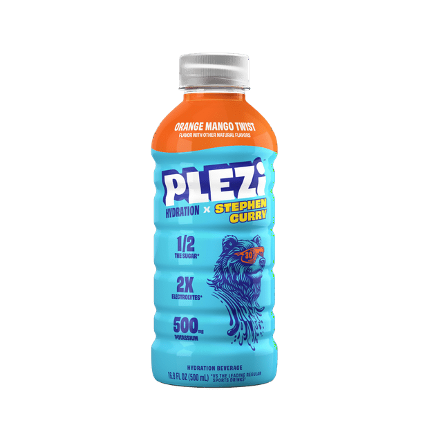 PLEZi - Hydration Drink, Orange Mango Twist, 16.9 oz, Single Serve, 1 ...