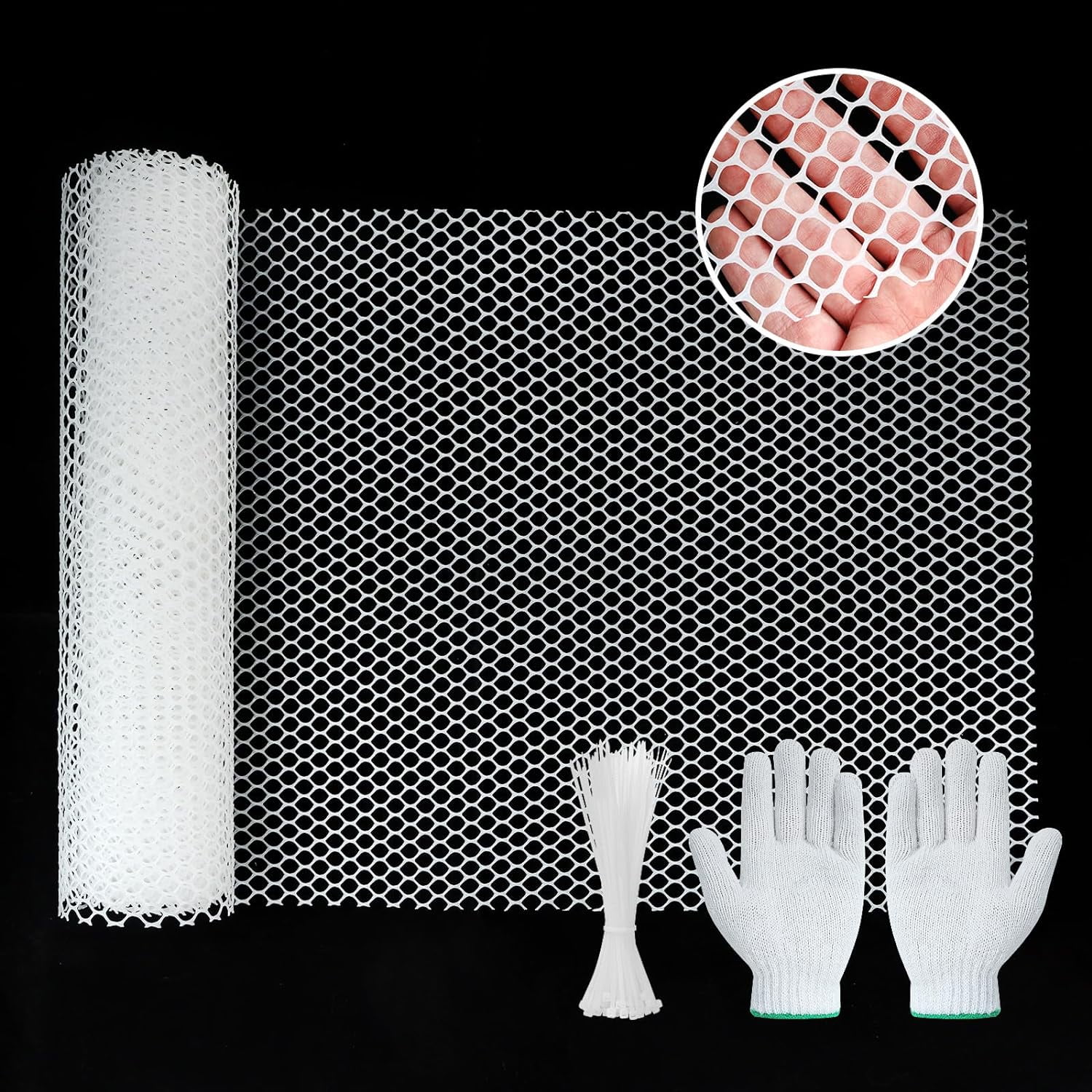 Plic Wire Mesh Fence 15.7 in x 16.4FT Roll - Hexagol Chicken Fencing ...