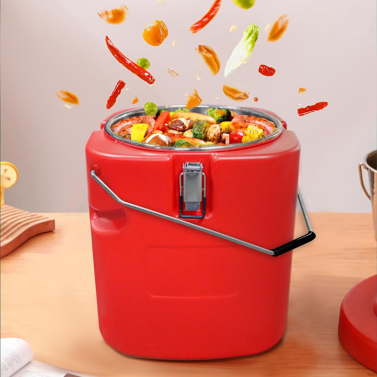 Plieren Insulated Soup Container Commercial Food Warmer for or Cold ...