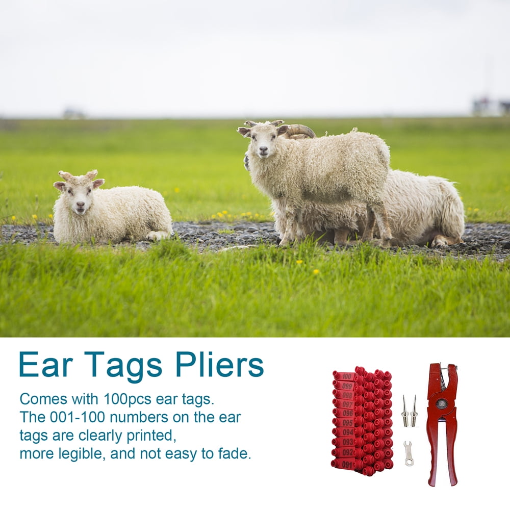Pliers,100pcs 2pcs Wrench Animal Ear Pliers Livestock Animal Ear Pliers ...