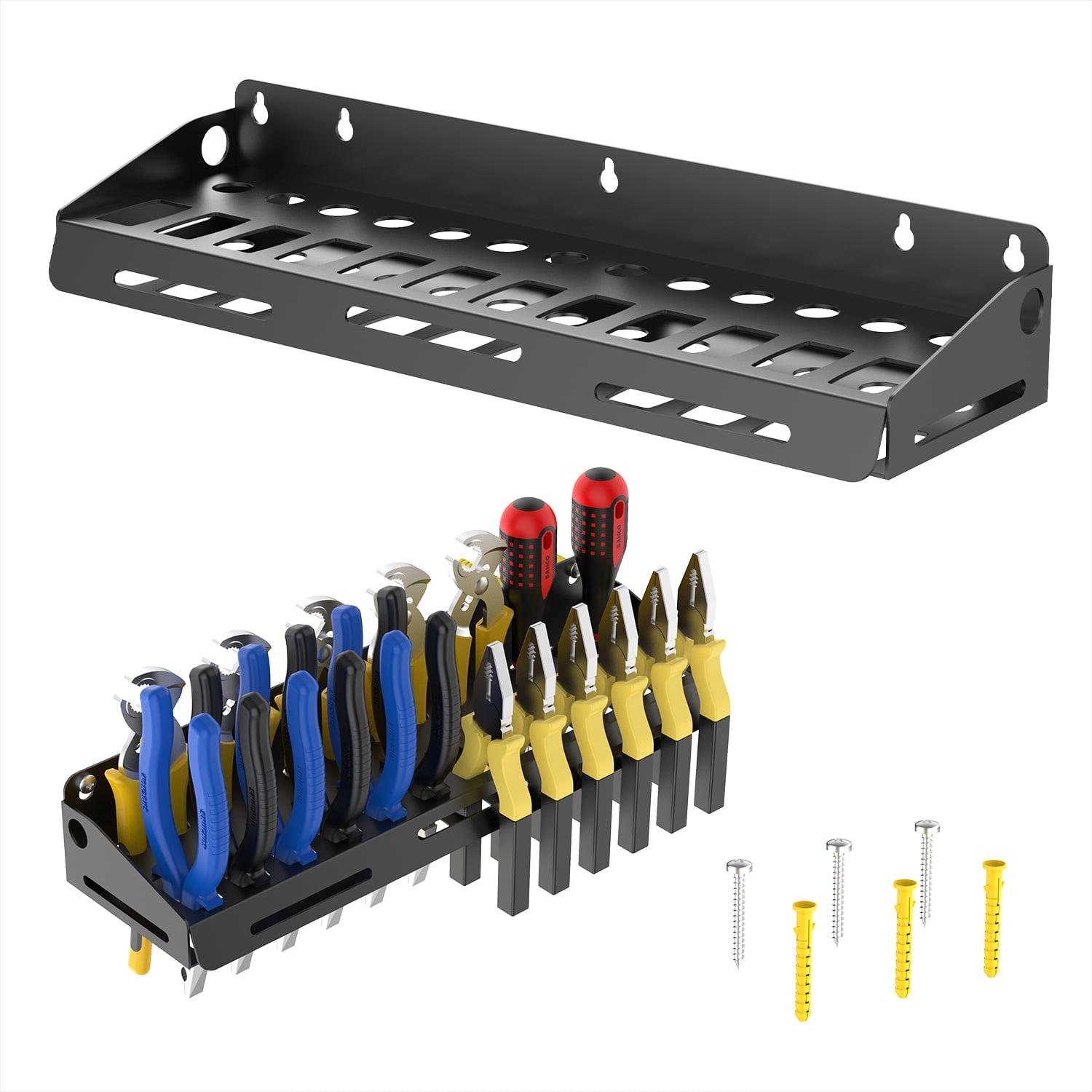 Pliers Organizer Wall Mount, Pliers Holder Storage Rack Tool for ...