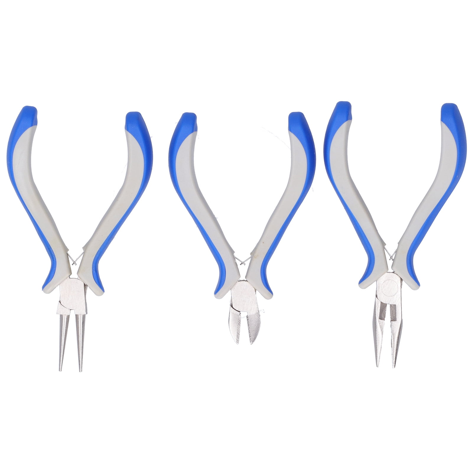 Pliers Kit Round and Needle Nose Portable Jewelry Making Hand Cutting ...