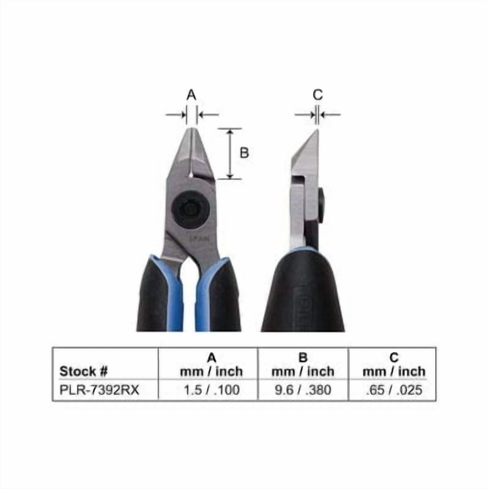 Pliers - Lindstrom RX-7392 Stubby Nose Oblique Ergo Handle - Walmart.com