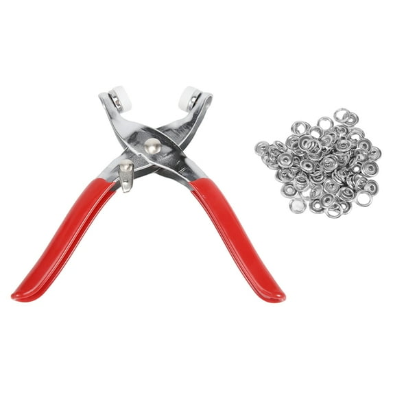 Pliers With 20 Sets Snap White Copper Snap Buttons Claw Buckle ...