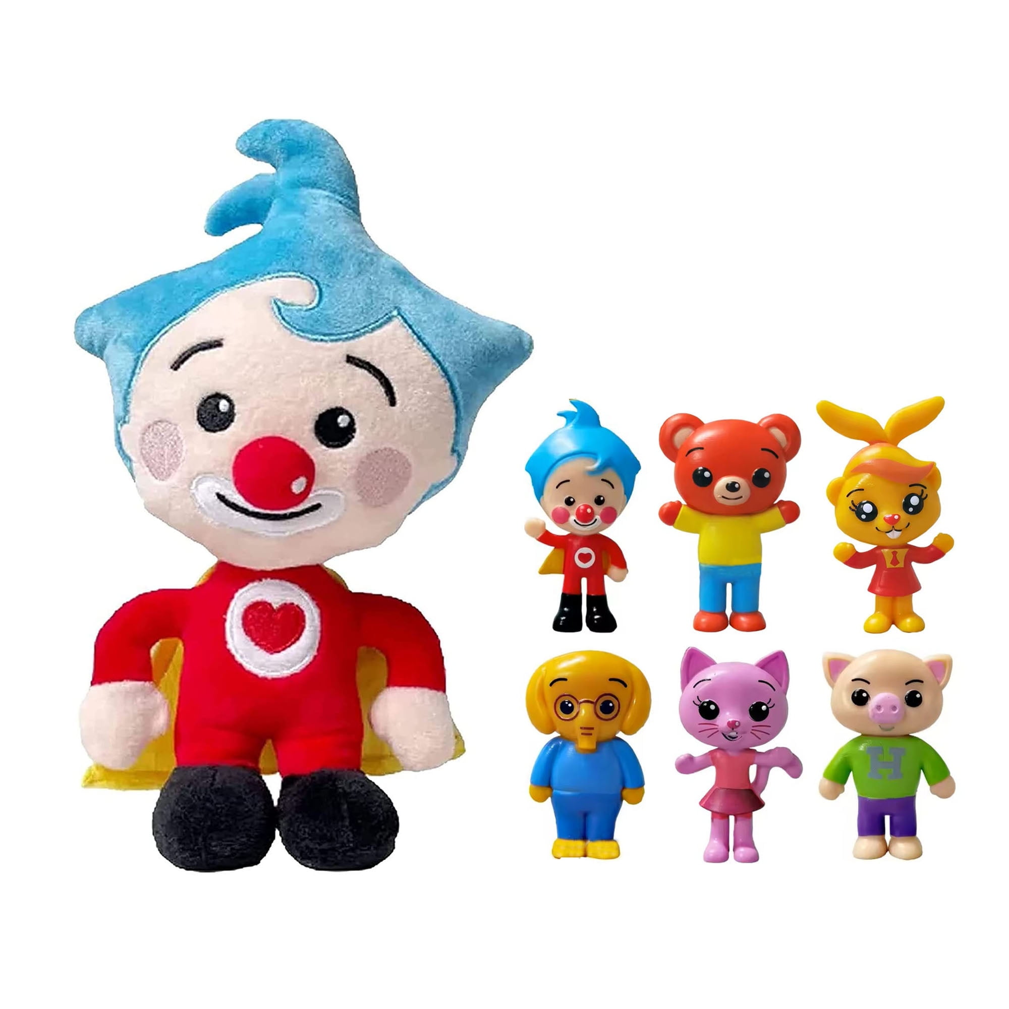Plim Plush 8" and 6 PCS Plim 3" Figures Bundle Set - Walmart.com