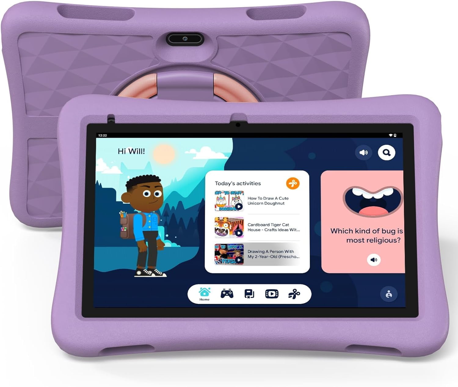 Plimpton Kids10 Tablet for Kids, Android 13, 10-inch, 1280x800, 6000mAh ...