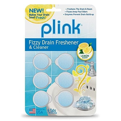 Plink Fizzy Drain Freshener & Cleaner, Lemon Scent, 6 Tabs - Walmart.com