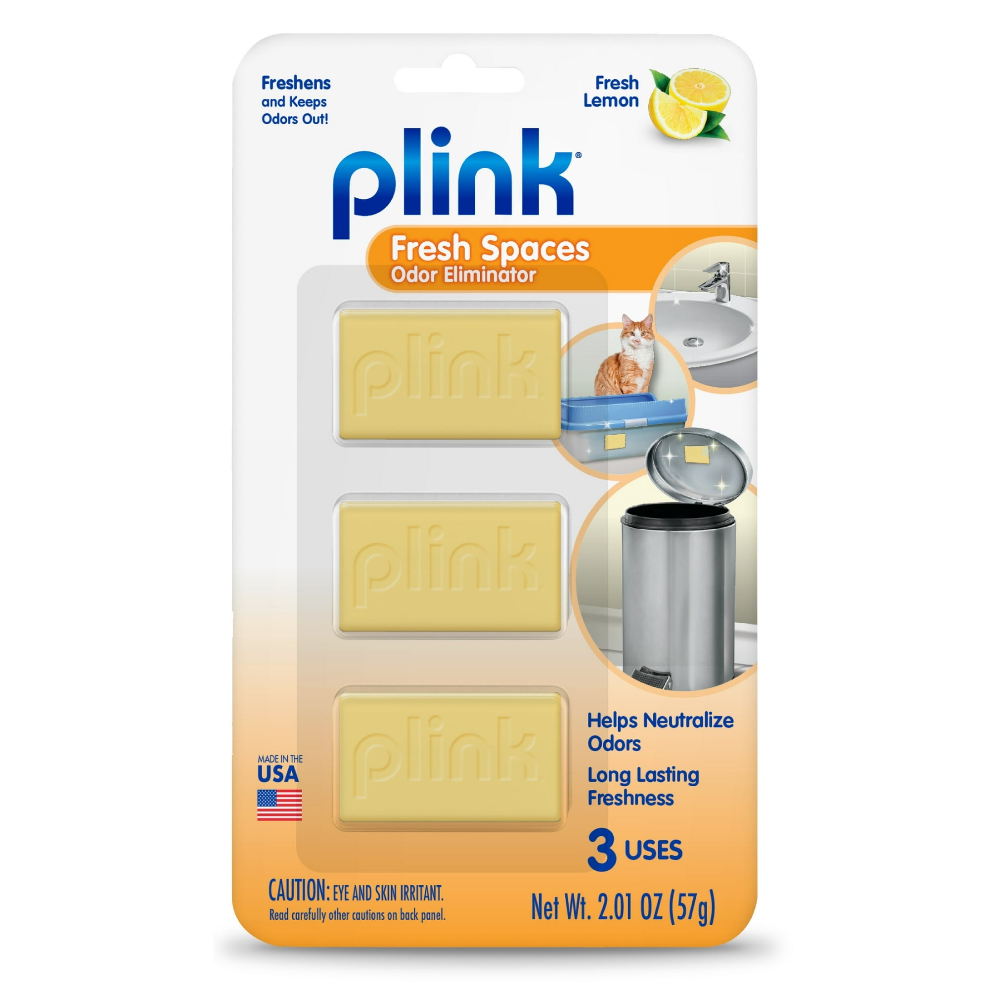 Plink Fresh Spaces Odor Eliminator, 3 Piece - 3 Pack - Walmart.com