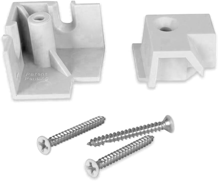 Plinth Flush Mount Kit by - 4 Corners, 4 Bases, 12 Screws - Plinth ...