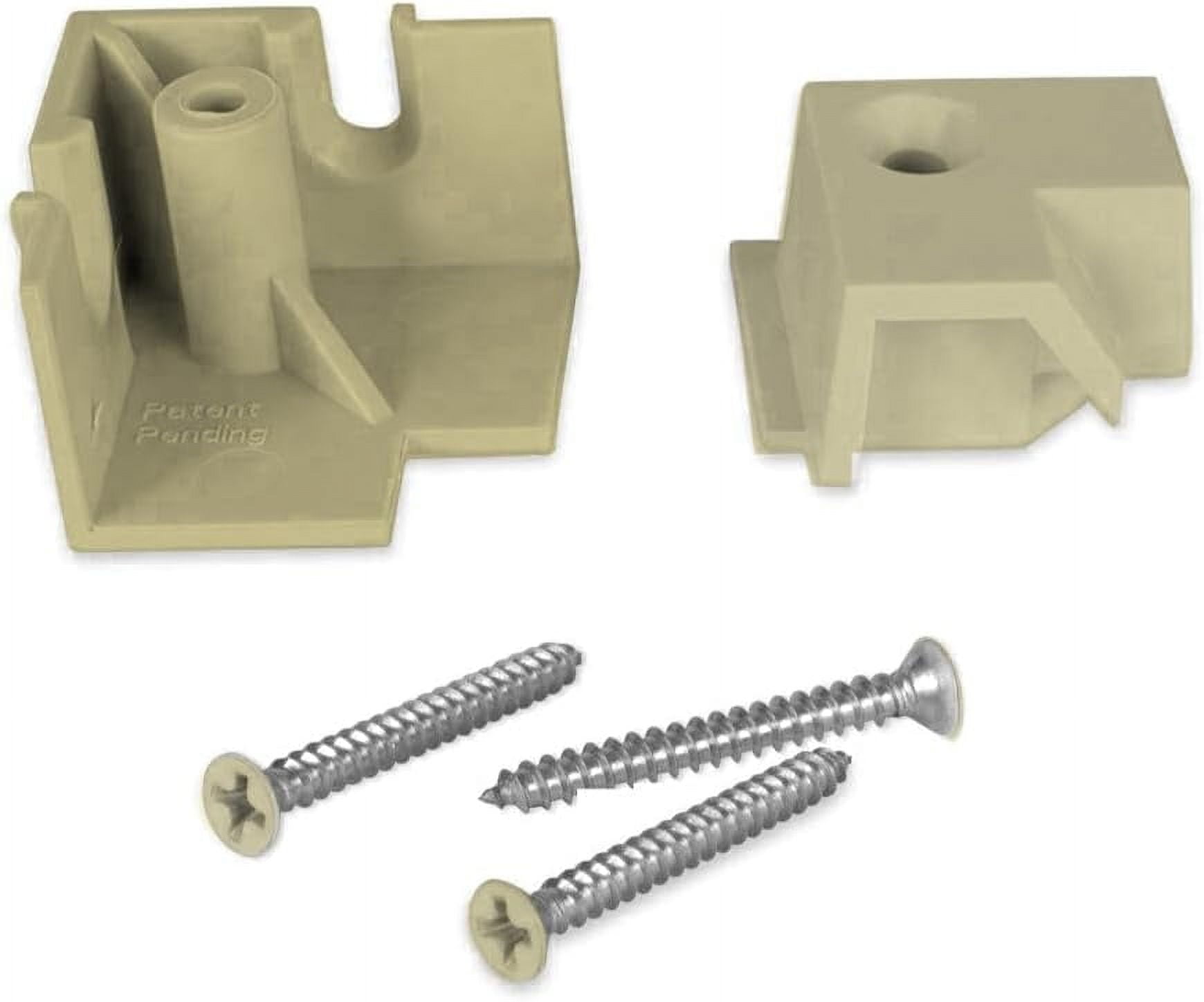 Plinth Flush Mount Kit by SCREENEZE - 4 Corners, 4 Bases, 12 Screws ...