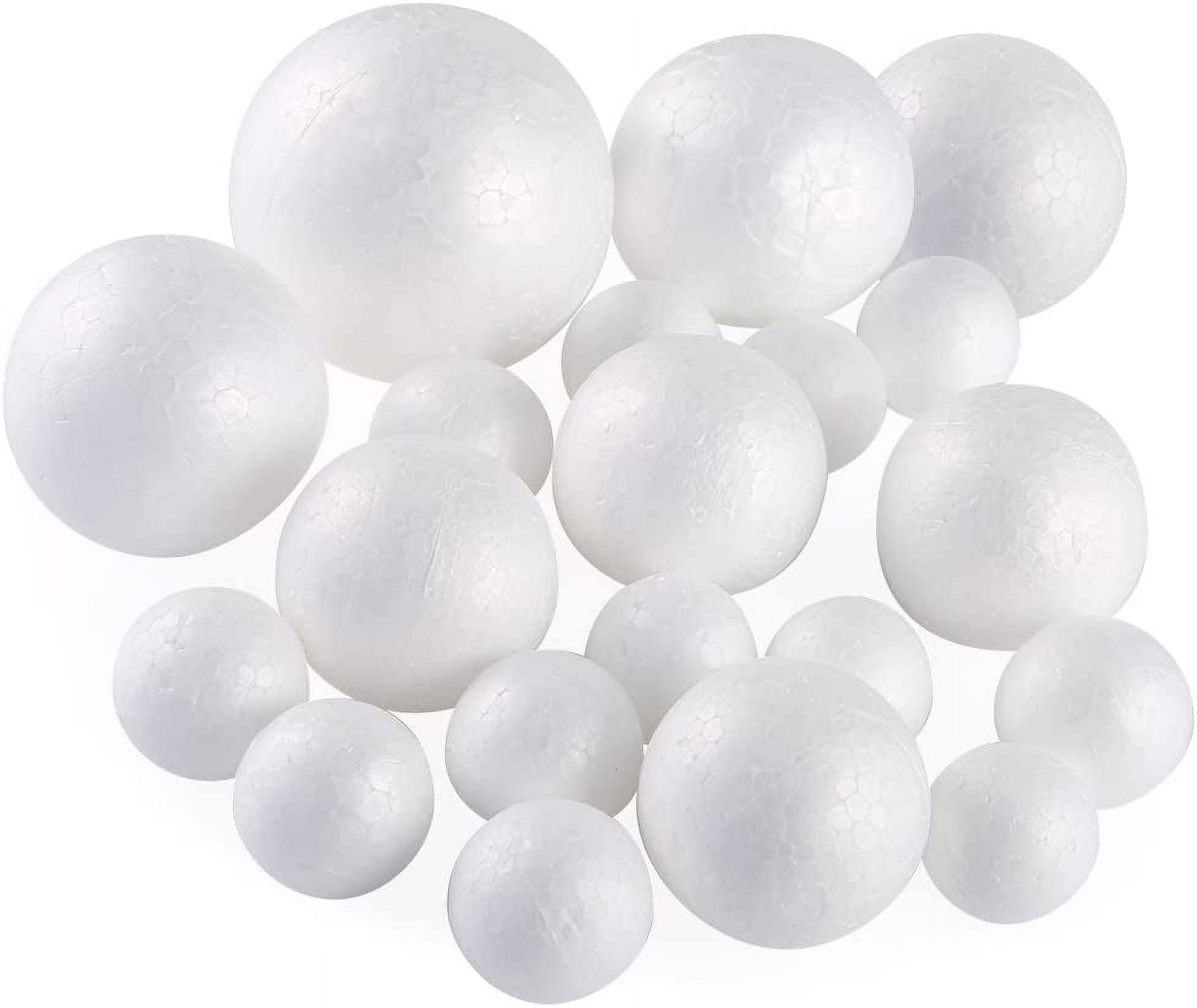 Pllieay Assorted Styrofoam Balls in Bulk, Large to Small Sizes, for Art ...