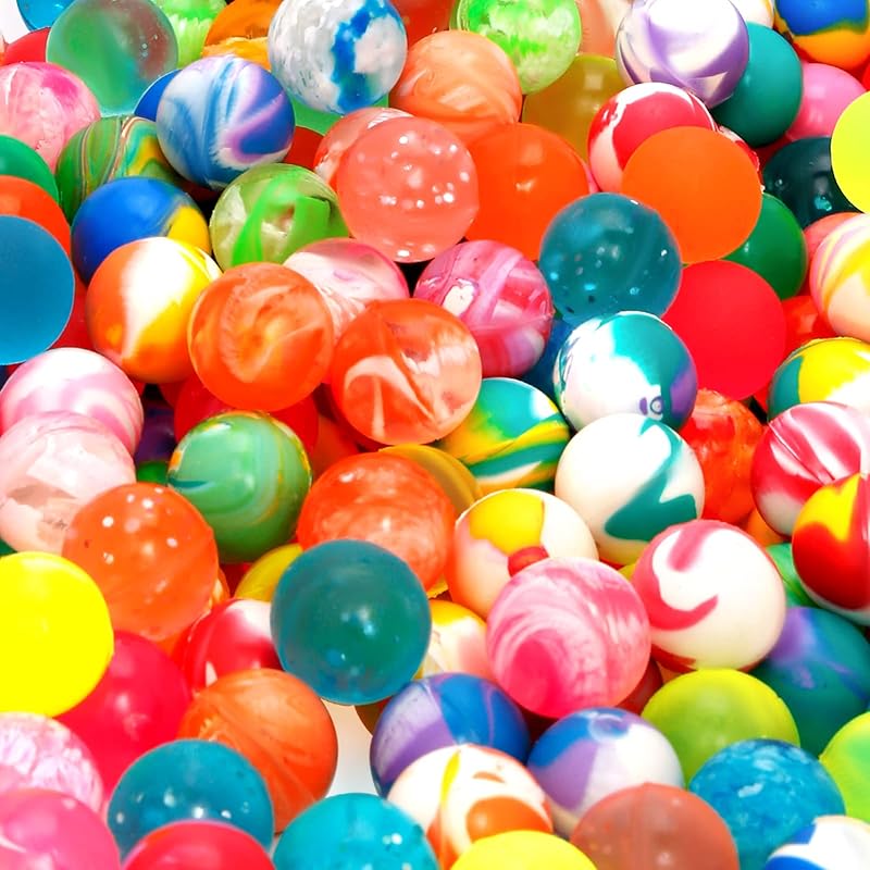 Pllieay 264 Pieces Bouncy Balls in Bulk, 3 Style Random Small Rubber ...