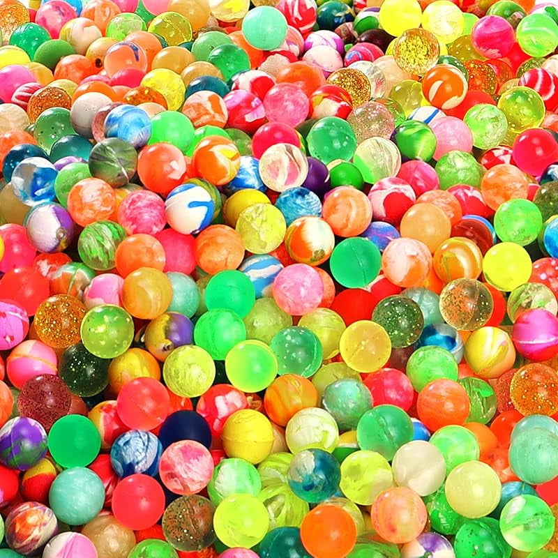 Pllieay 264 Pieces Bouncy Balls in Bulk, 3 Style Random Small Rubber ...