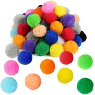 1050Pcs Multicolor Pom Poms & Wiggly Eyes, Assorted Sizes & Colors ...
