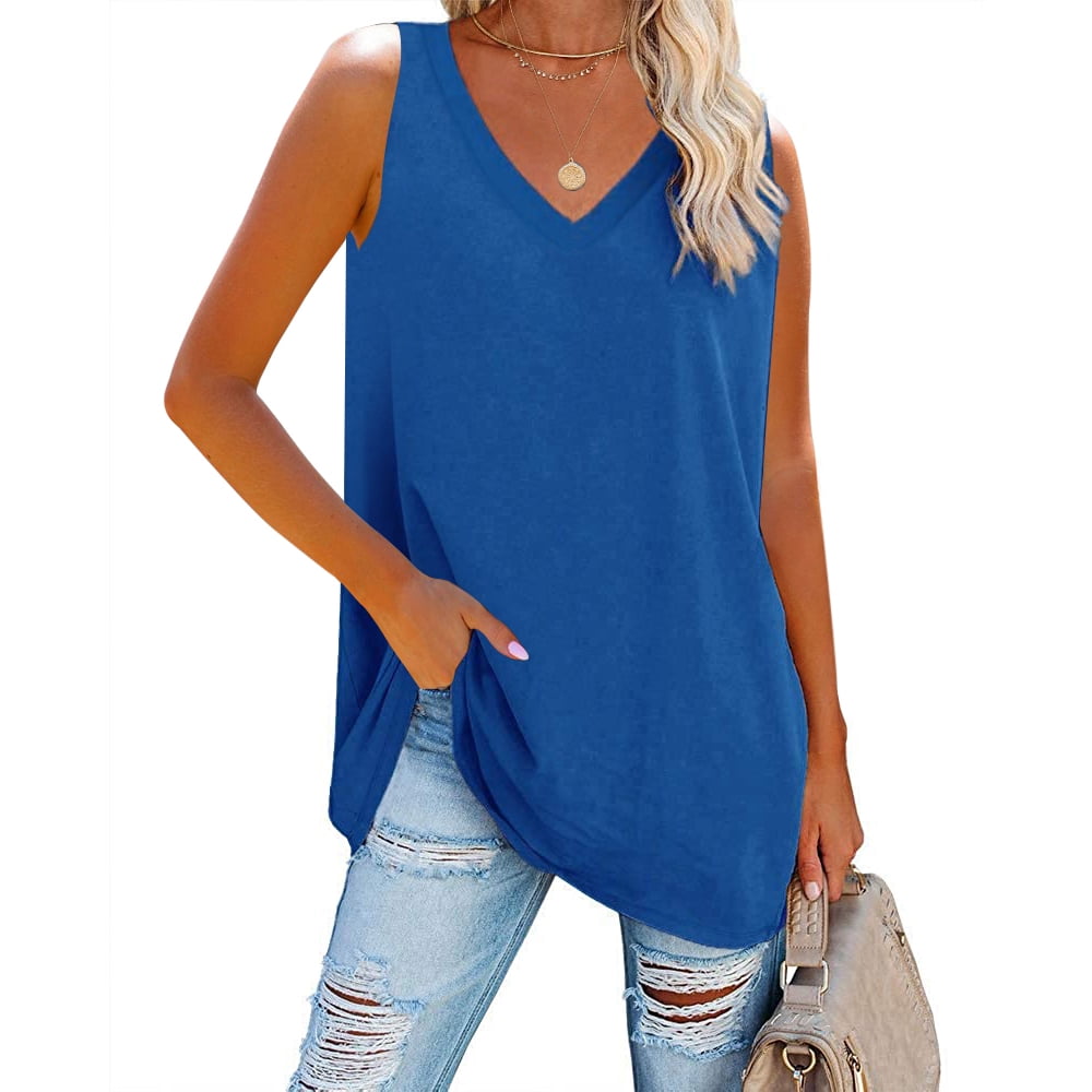 Plnotme Women s Plus Size Classic V Neck Tank Tops Summer Sleeveless plnotme-women-s-plus-size-classic-v-neck-tank-tops-summer-sleeveless