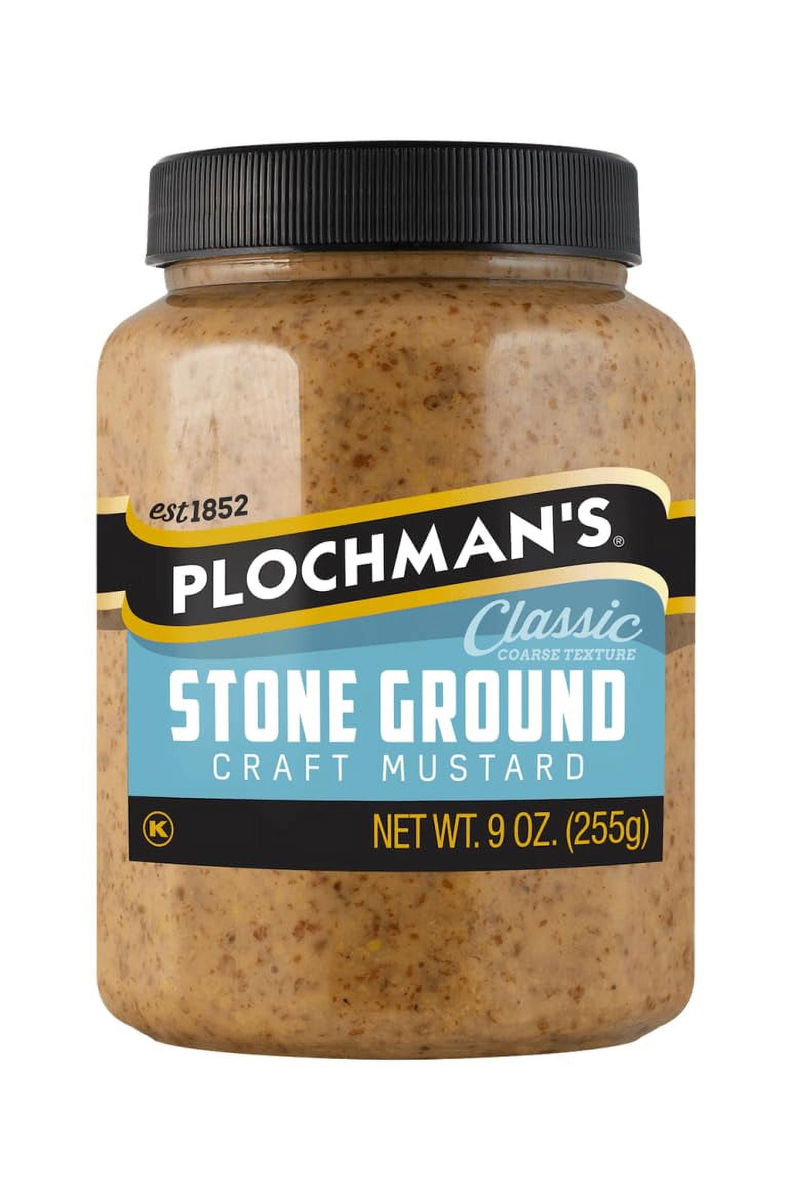 Plochmans - Mustard Stone Ground - 9 Oz, Case of 12 - Walmart.com
