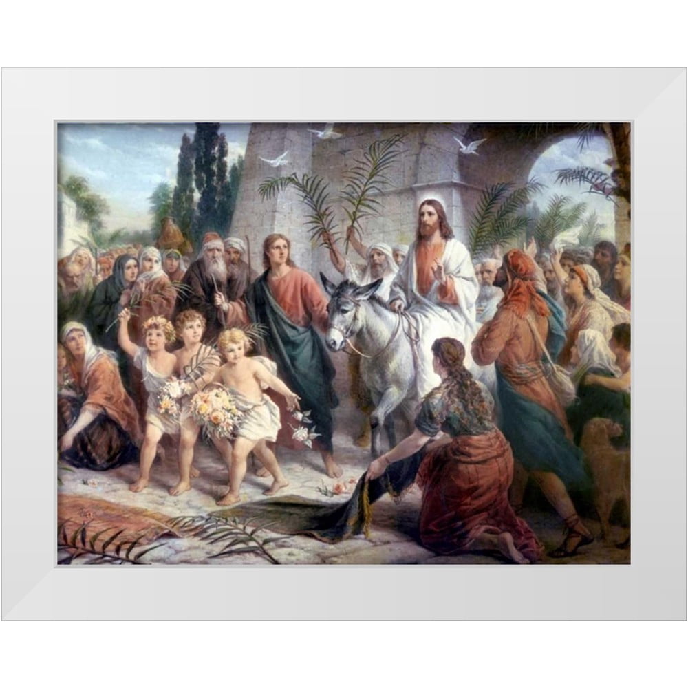 Plockhorst, Bernhard 24x19 White Modern Wood Framed Museum Art Print ...