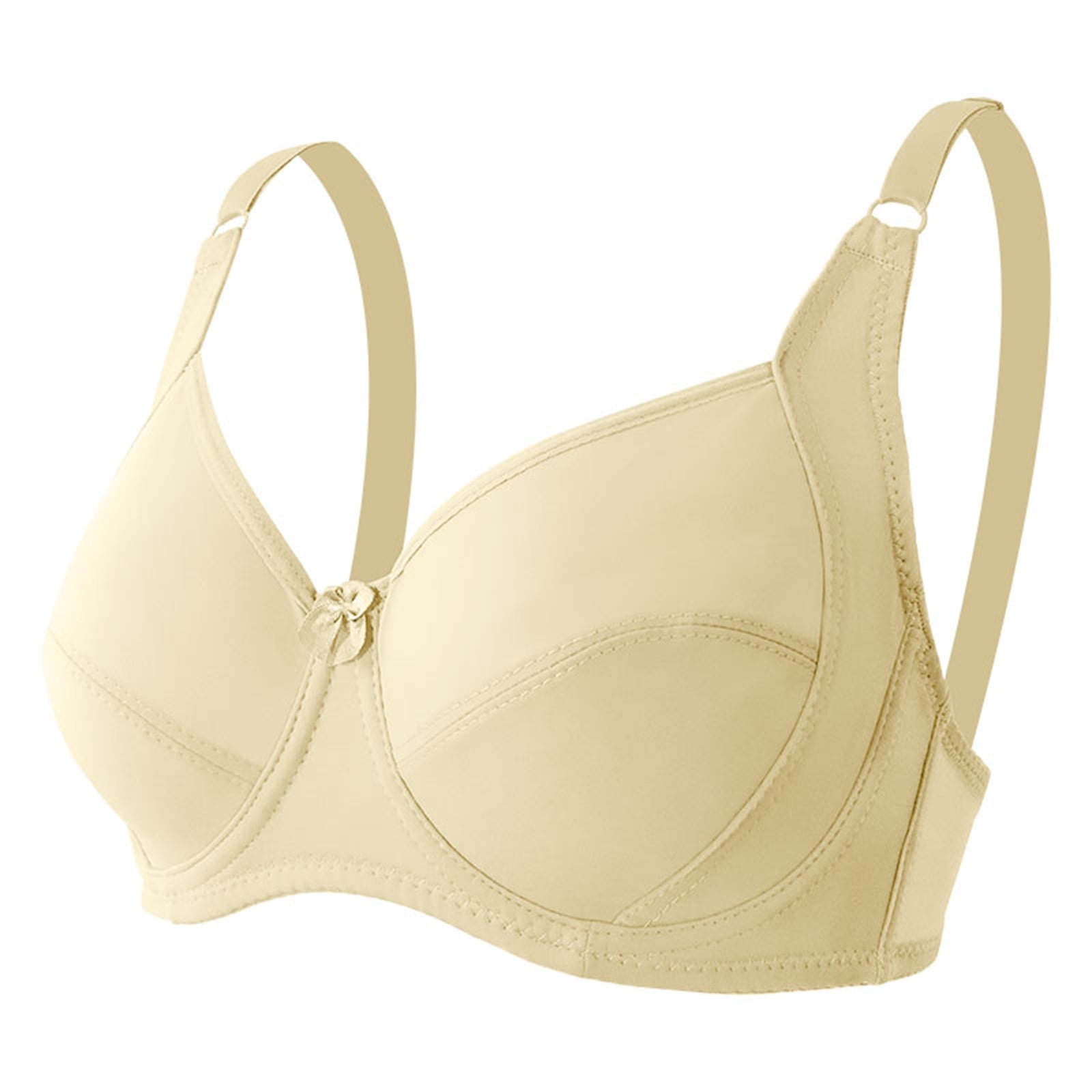 Ploknplq Bras for Women Push Up Bra Womens Low Cut Bra Underwear ...