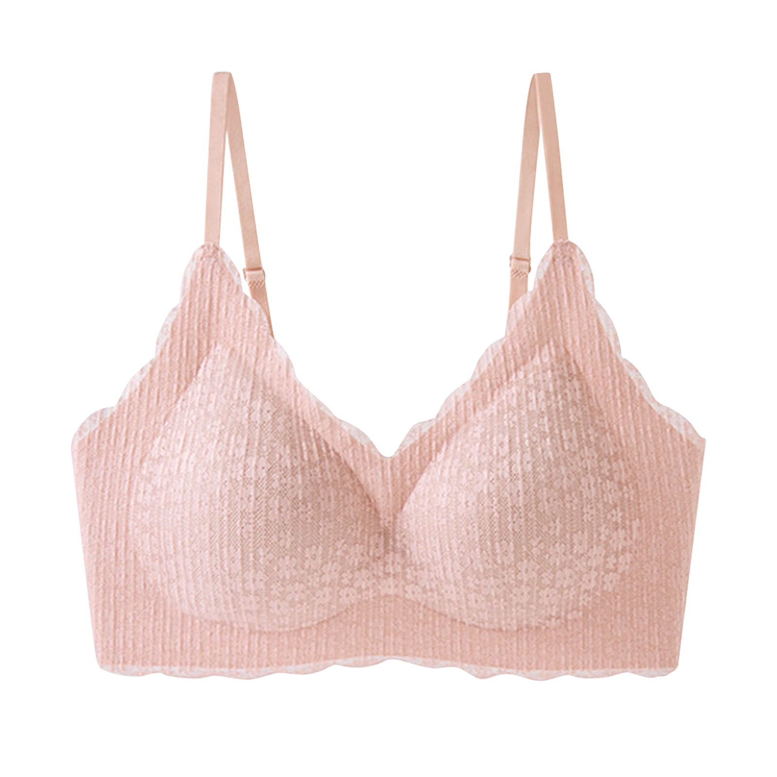 Ploknplq Bras for Women,Sports Bra,Pink Bra,Ladies New Bubble Latex No ...