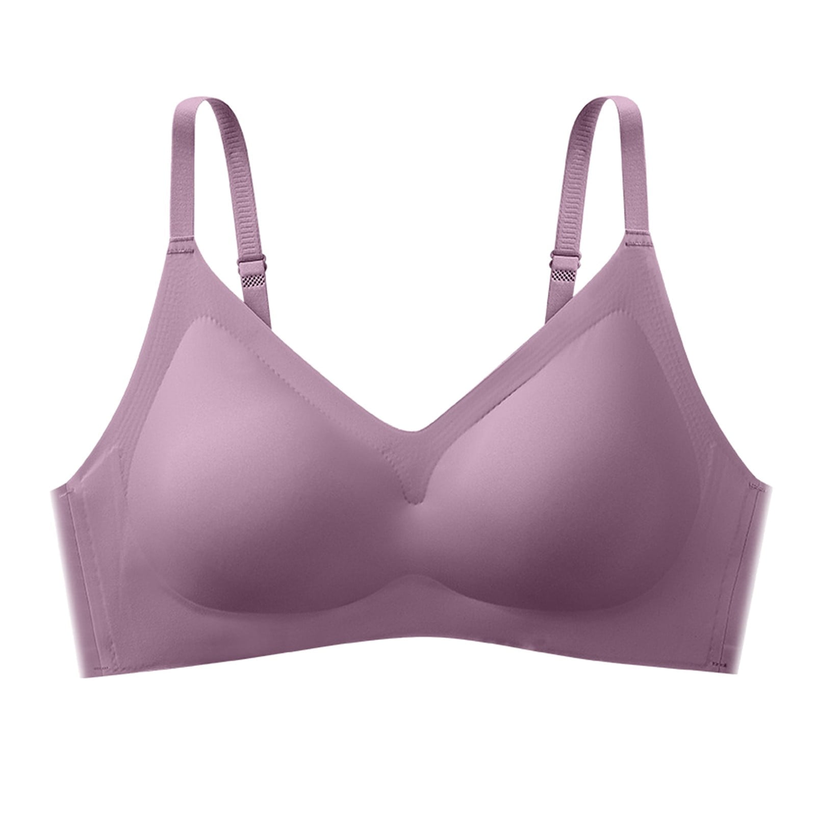 Ploknplq Bras for Women Sports Bras for Women Women's Traceless Steel ...