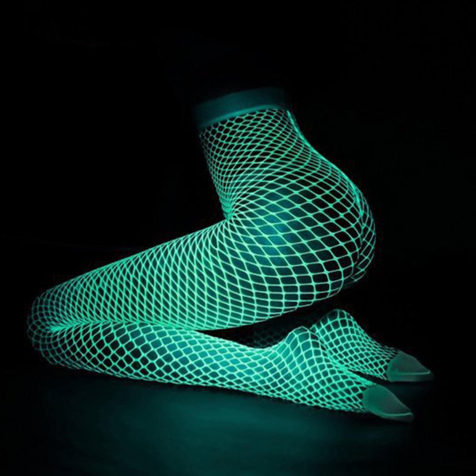 Ploknplq Compression Socks for Women Luminous Fishnet Stockings ...