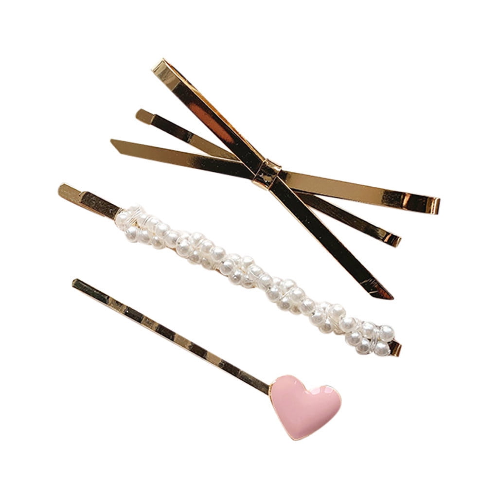 Ploknplq Headband Bandana Fashion Creative Wome Metallic Pearl Hairpin ...