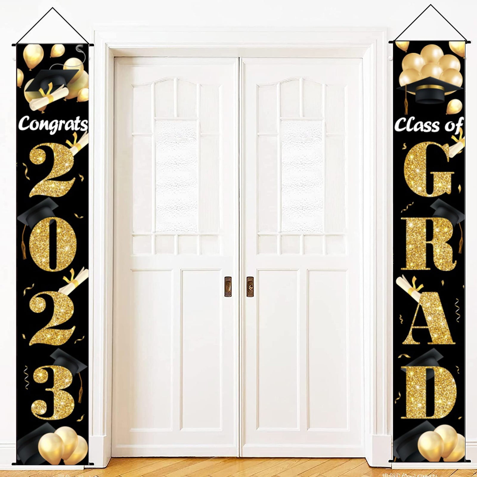 Ploknplq Home Decor Room Decor 2023 Graduation Banners Hanging Flags ...