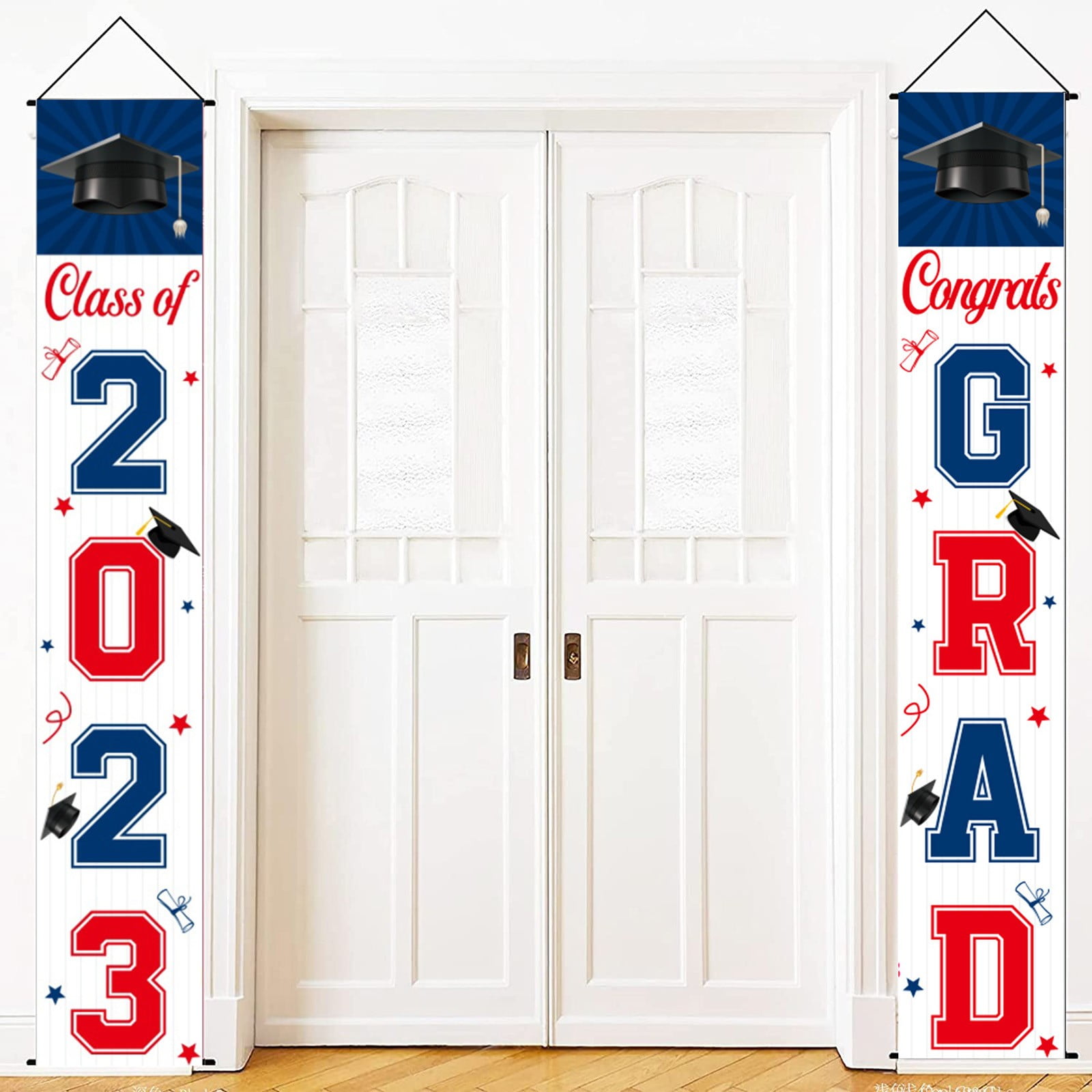 Ploknplq Home Decor Room Decor 2023 Graduation Banners Hanging Flags ...