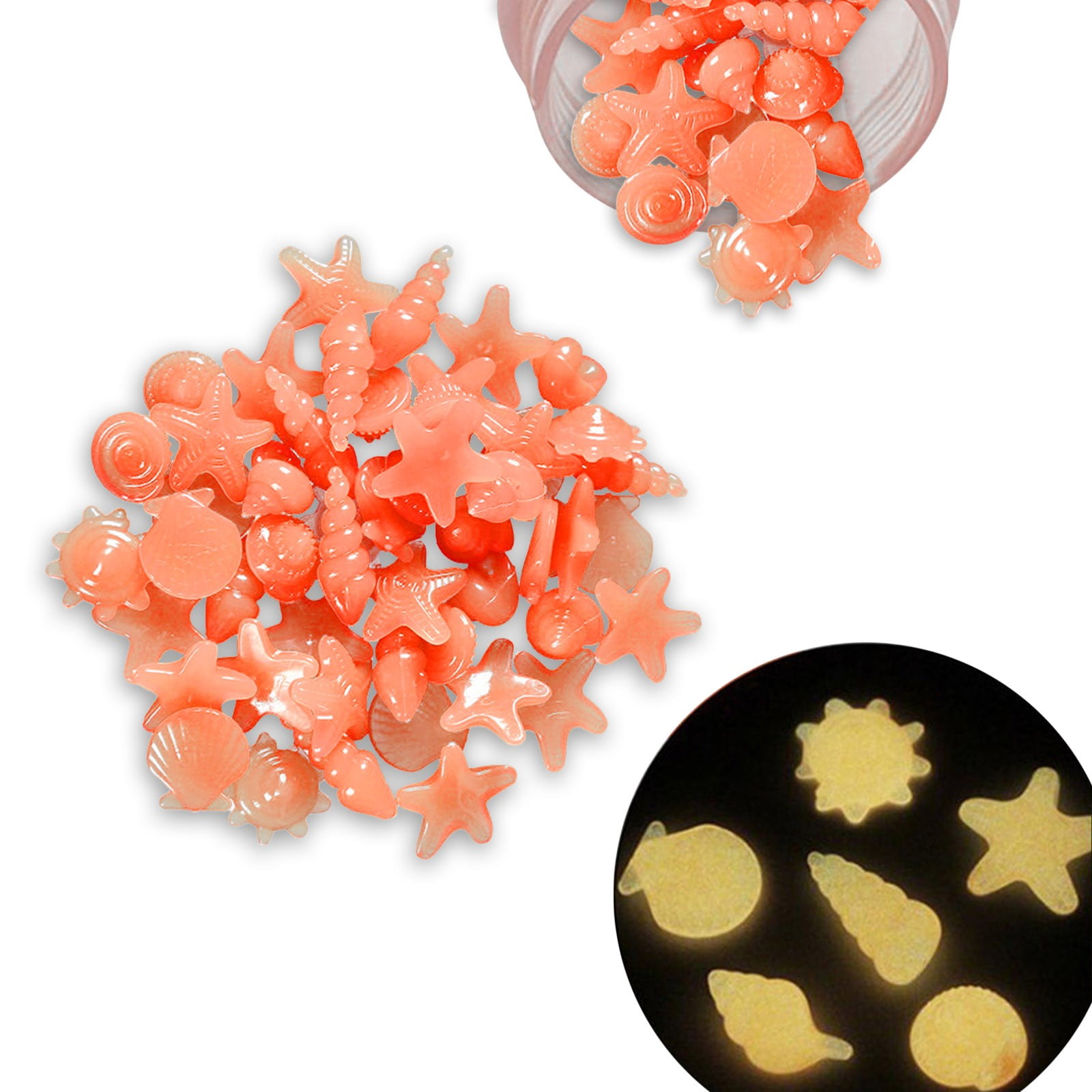 Ploknplq Home Decor Room Decor Scallop Ocean Conch Shell Luminous Stone ...