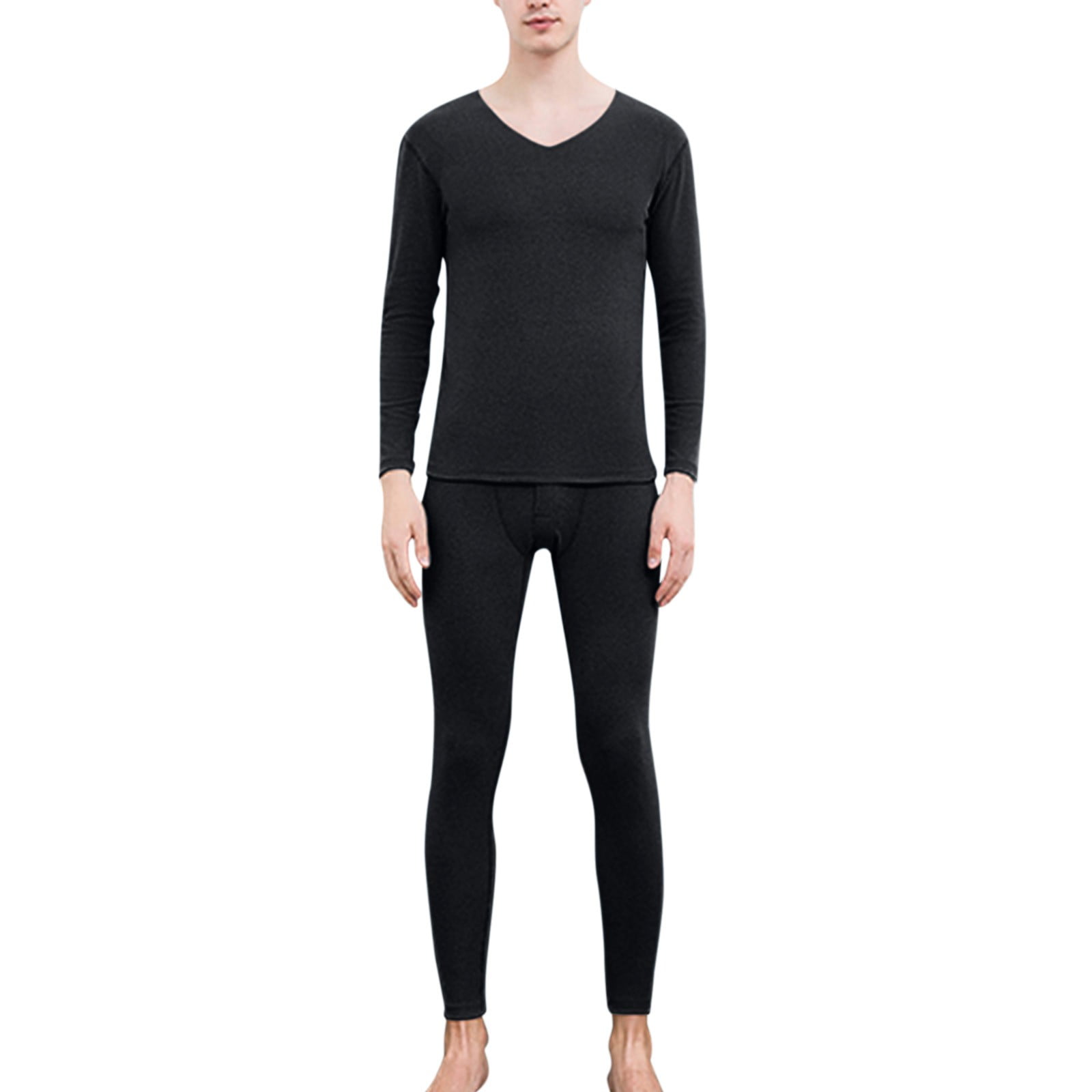 Ploknplq Long Johns for Men Thermal Underwear Mens Milk Silk Constant ...