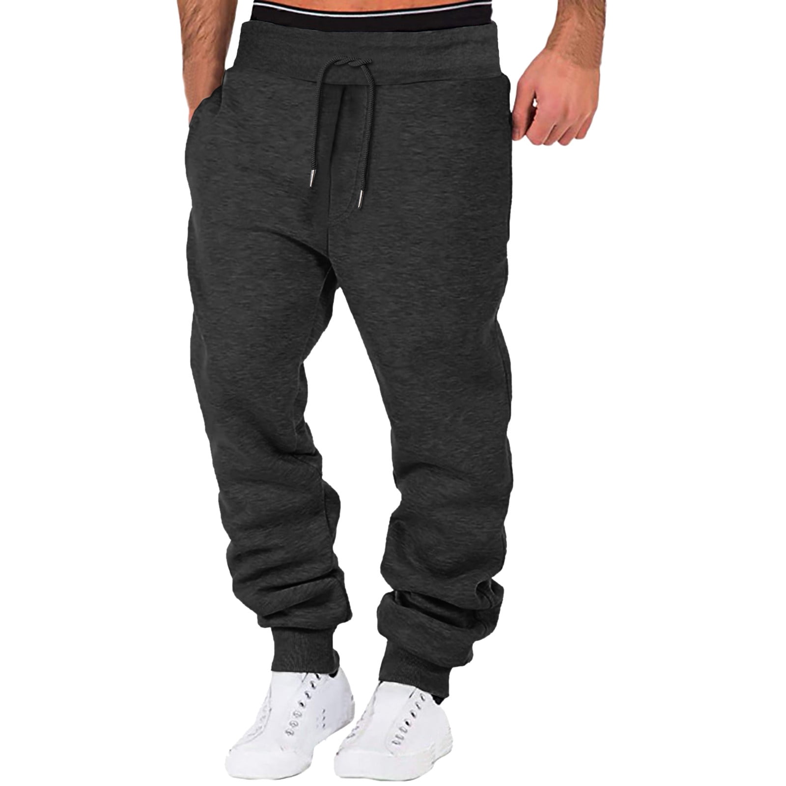 Ploknplq Men's Pants Mens Sweatpants Mens High Street Leisure Loose ...