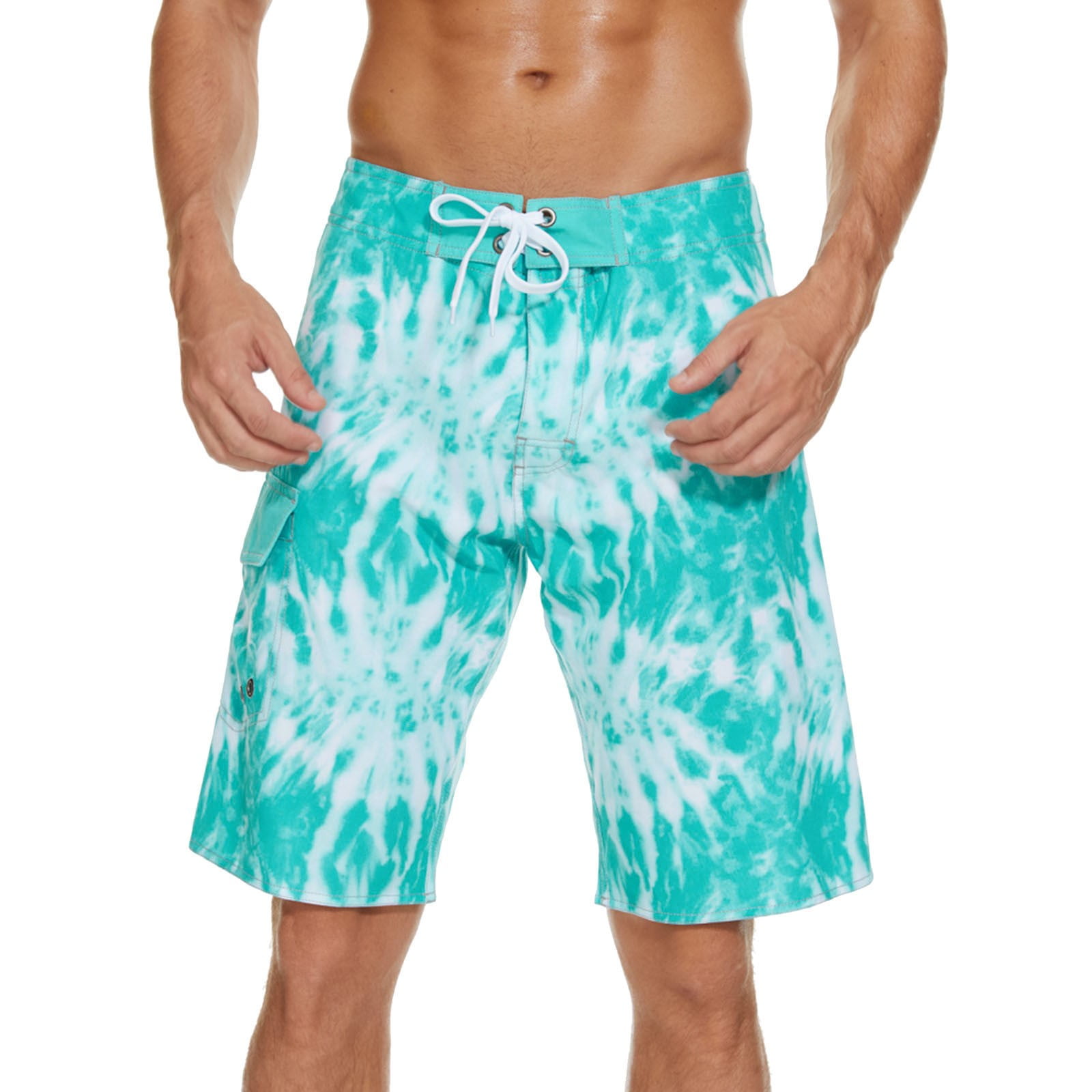 Ploknplq Mens Bathing Suit Swimsuit Leisure Suit Waist Adjustable ...