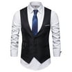 Men's Satin Backless Vest & Bow Tie Set - White - Walmart.com