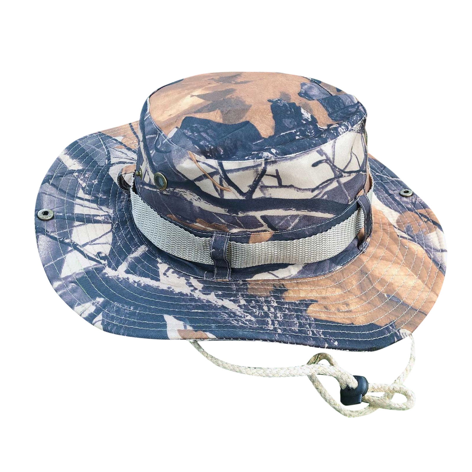 Ploknplq Travel Essentials Bucket Hat Camouflage Round Brim Hat Plaid ...