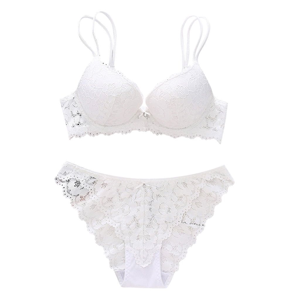 Ploknplq Womens Underwear Womens Women's Lace Bra Female Underwire Bras ...