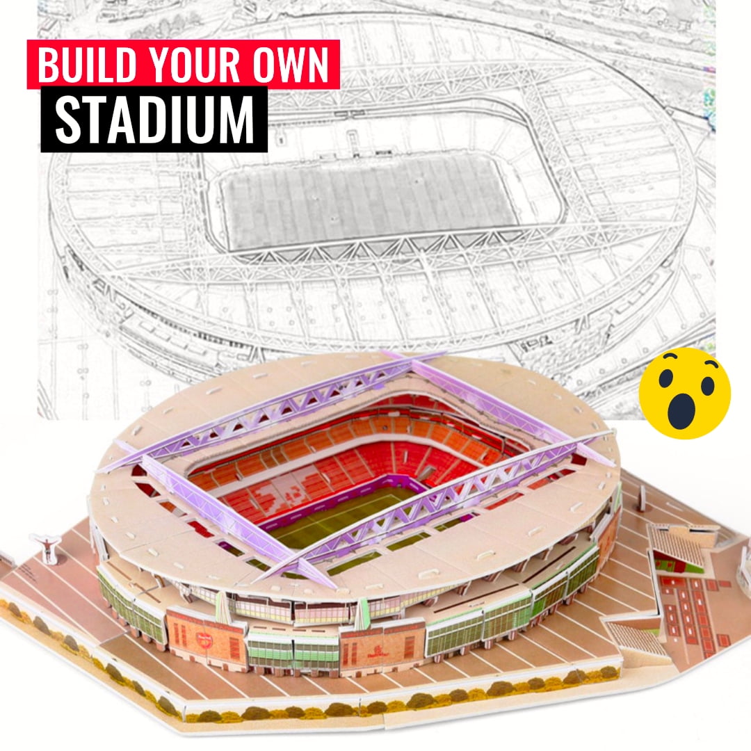 Plot Puzzle - DIY 3D Puzzle Jigsaw World Football Stadium - Walmart.com