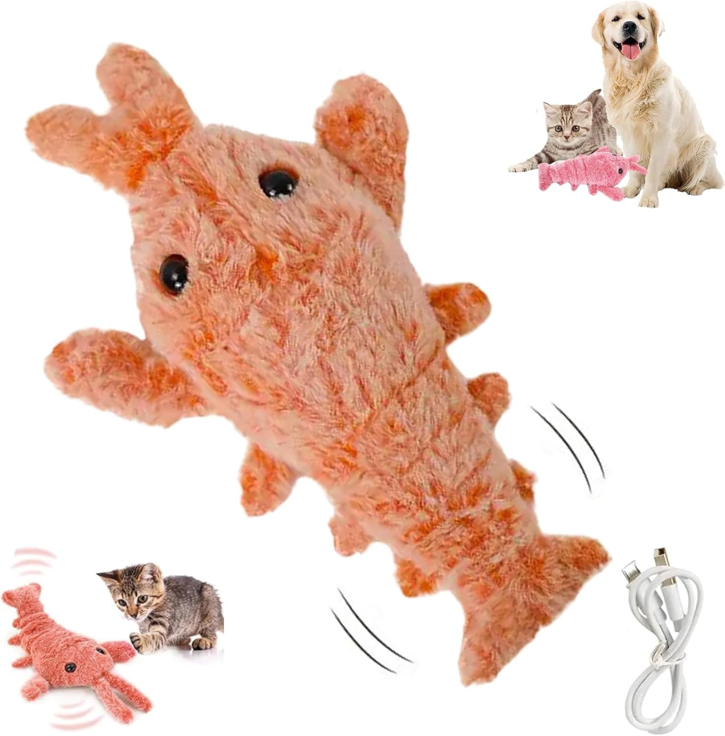 Plothuge Dog Toys, Plothuge Floppy Lobster Interactive Dog Toy, Interactive Lobster with ...